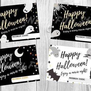 Redbox Halloween Movie Printable Instant Download 4 - Etsy