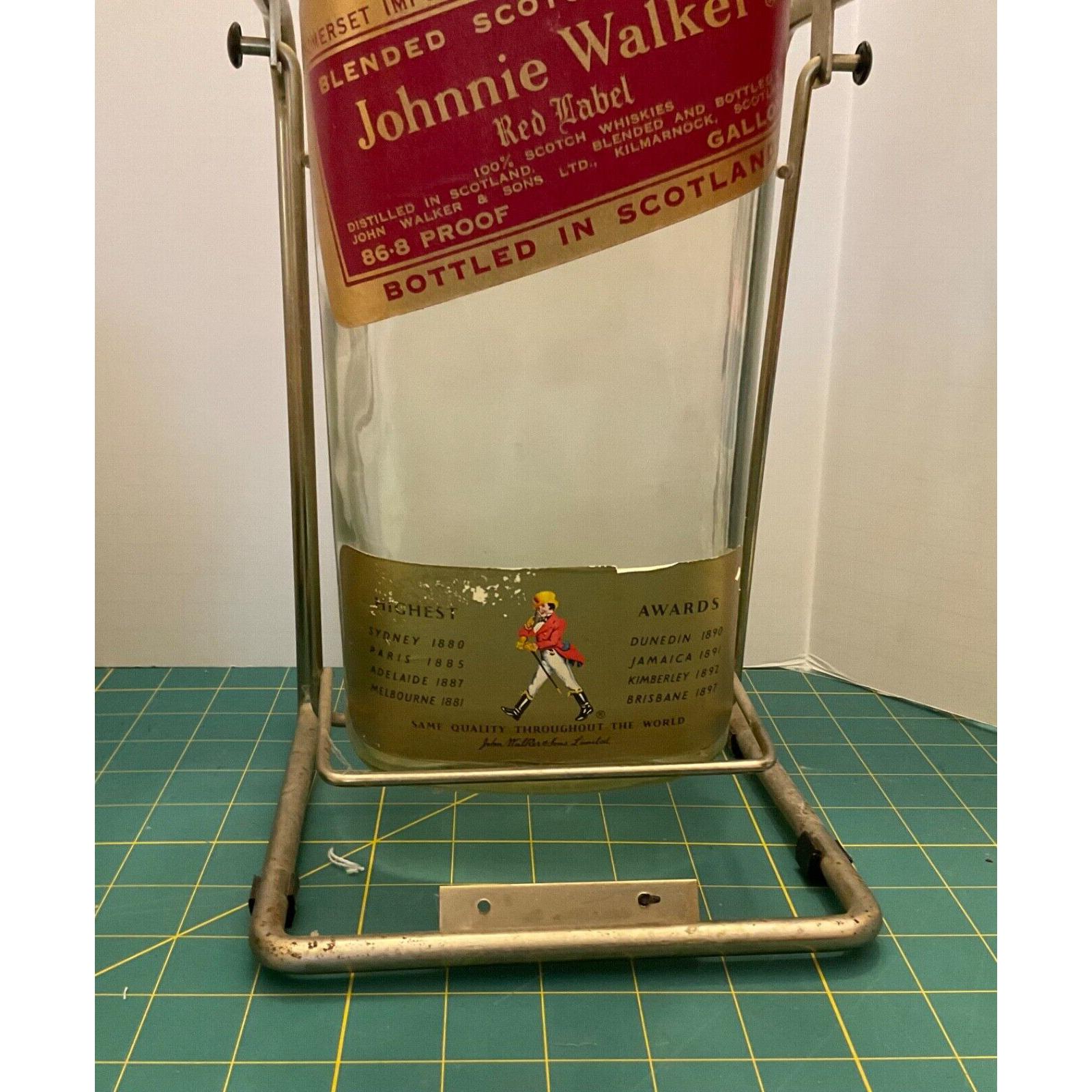Johnnie Walker Red Label 4.5 Liter Bottle W/ Swing Stand 19 VINTAGE ...