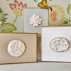 Coastal Intaglio Art on 6X6 or 5X7 Canvas, Coral, Shells or Sand Dollar ...