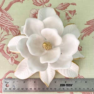 Ceramic Magnolia Flower, Southern Art, Mississippi and Louisiana State ...