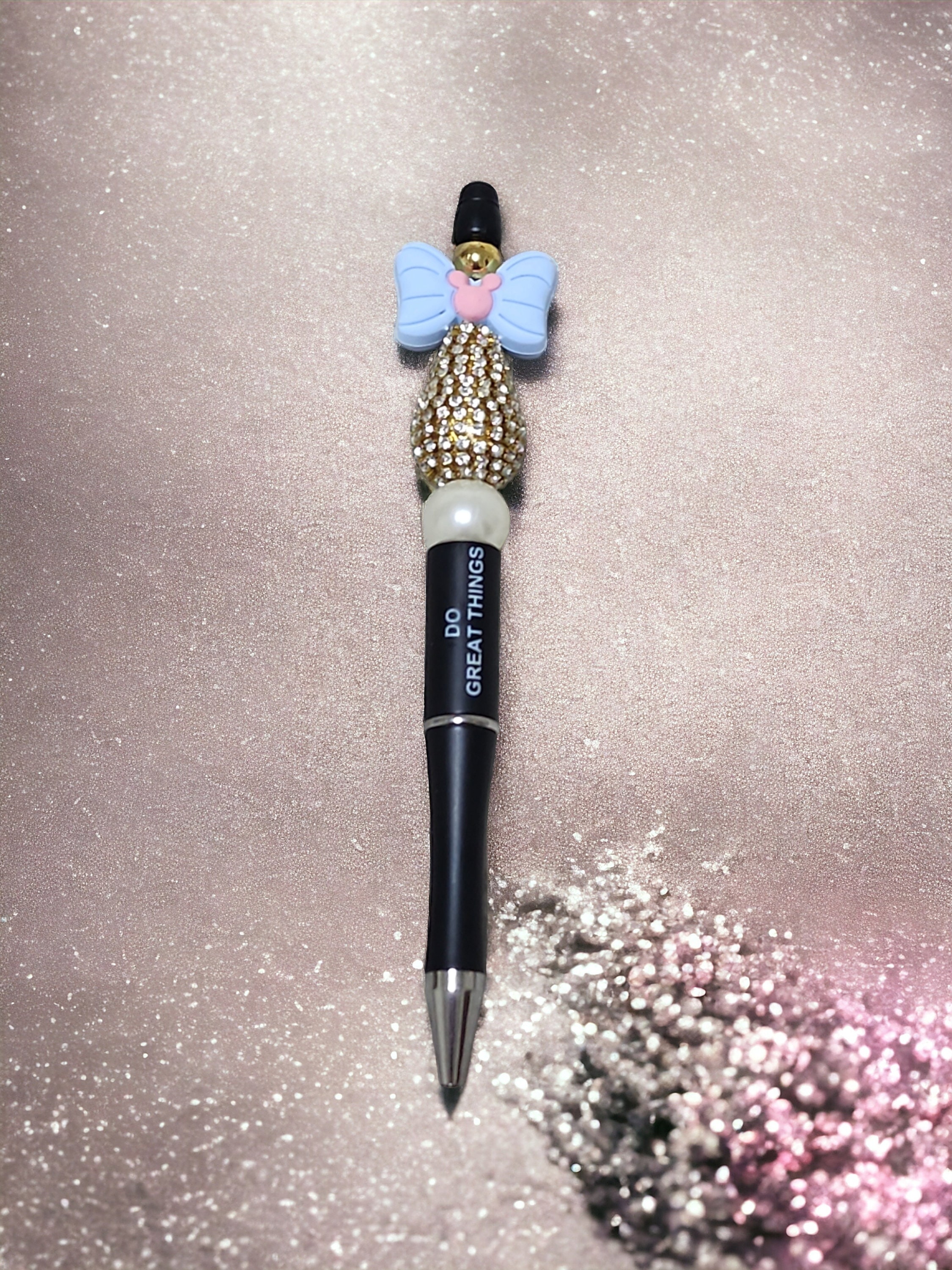Disney Pen, Mickey Pen, Bead Pen, Minnie Bow Beaded Pen,decorative Pen ...