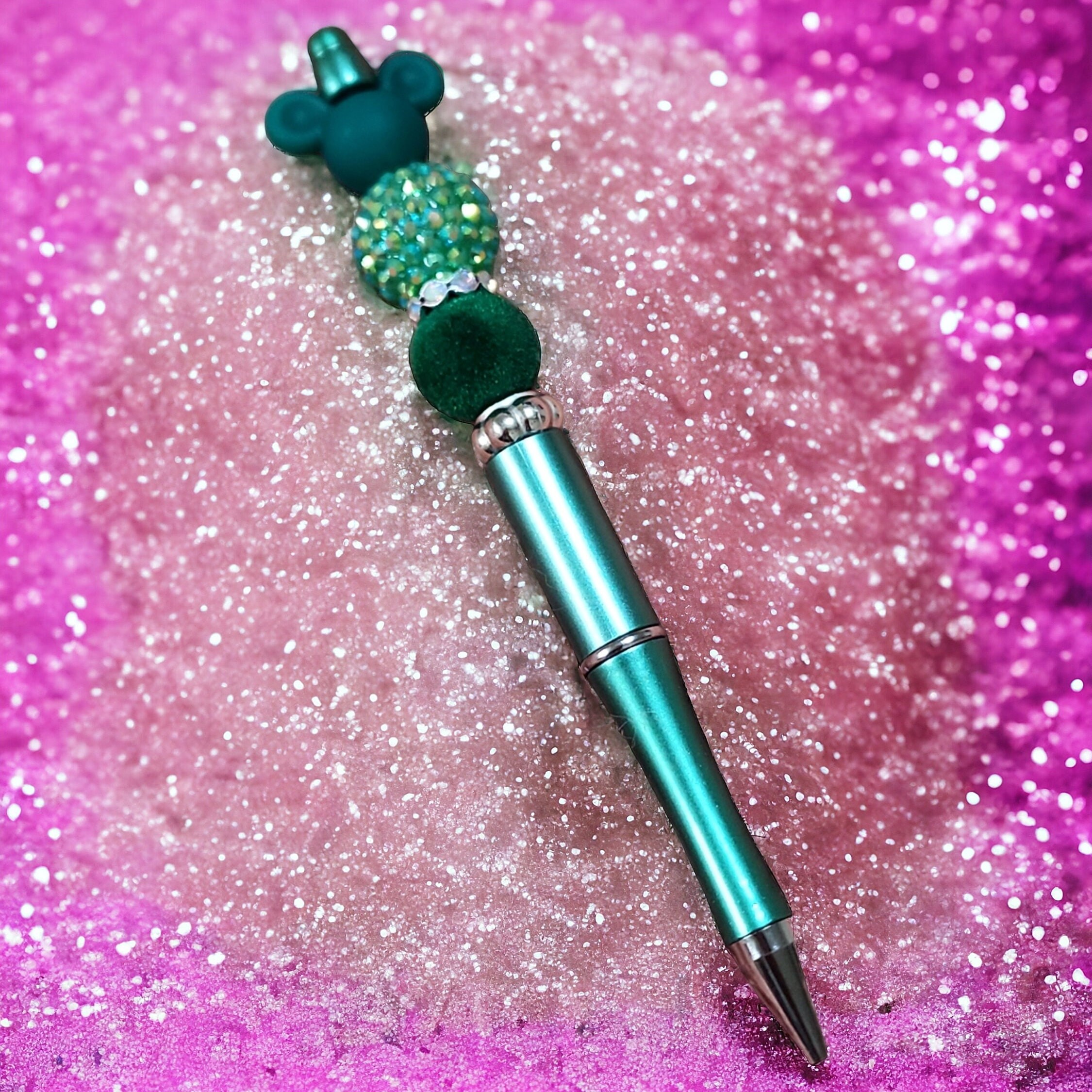 Disney Pen, Mickey Pen, Bead Pen, Minnie Bow Beaded Pen,decorative Pen ...