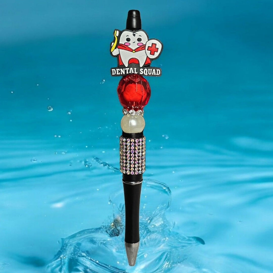 Dental Beaded Pens Dental Squad Pen Tooth Bead Pens Bling Ballpoint ...
