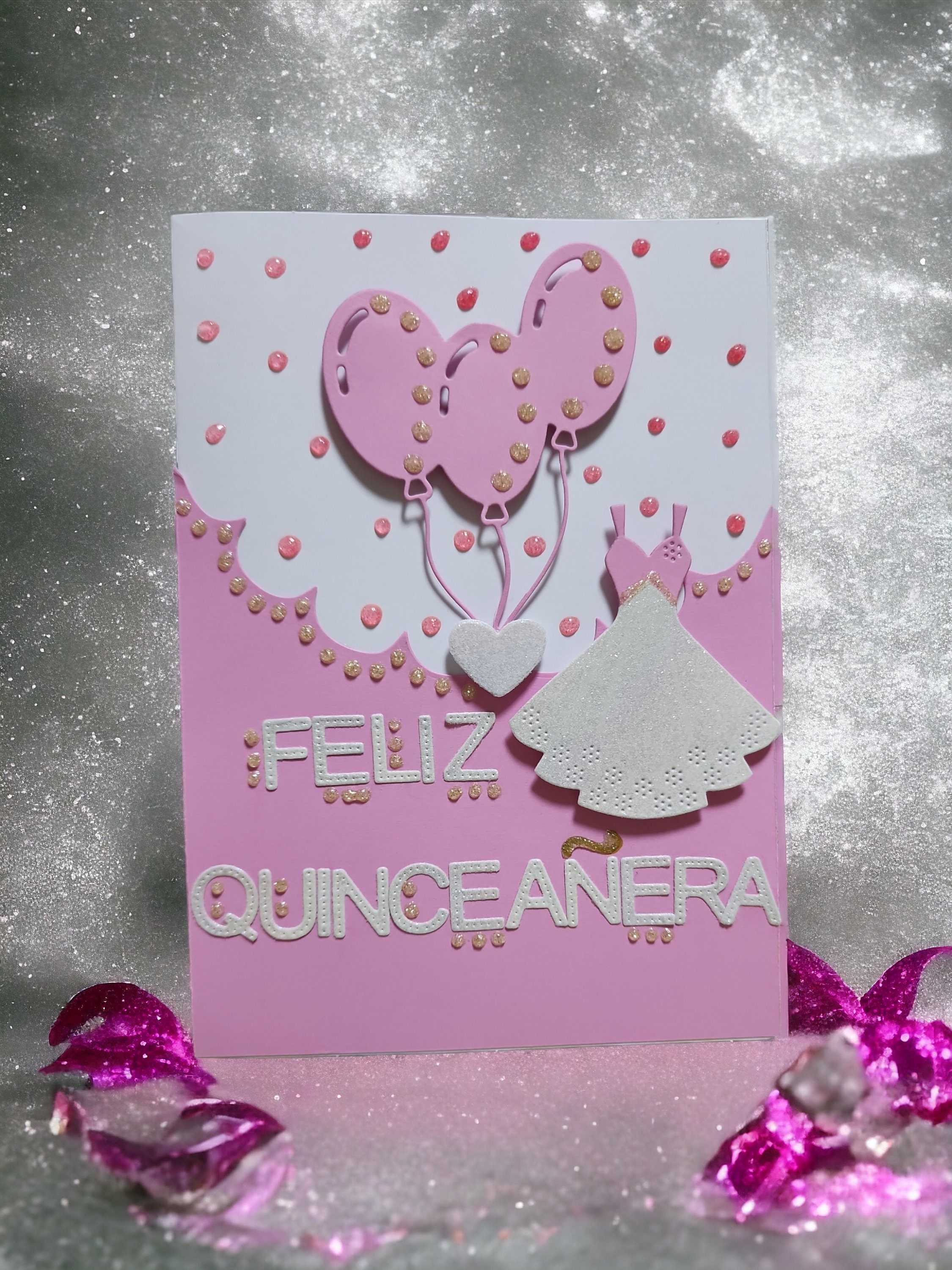 Feliz Cumpleaños Card Spanish Birthday Card, Feliz Quinceanera Card ...