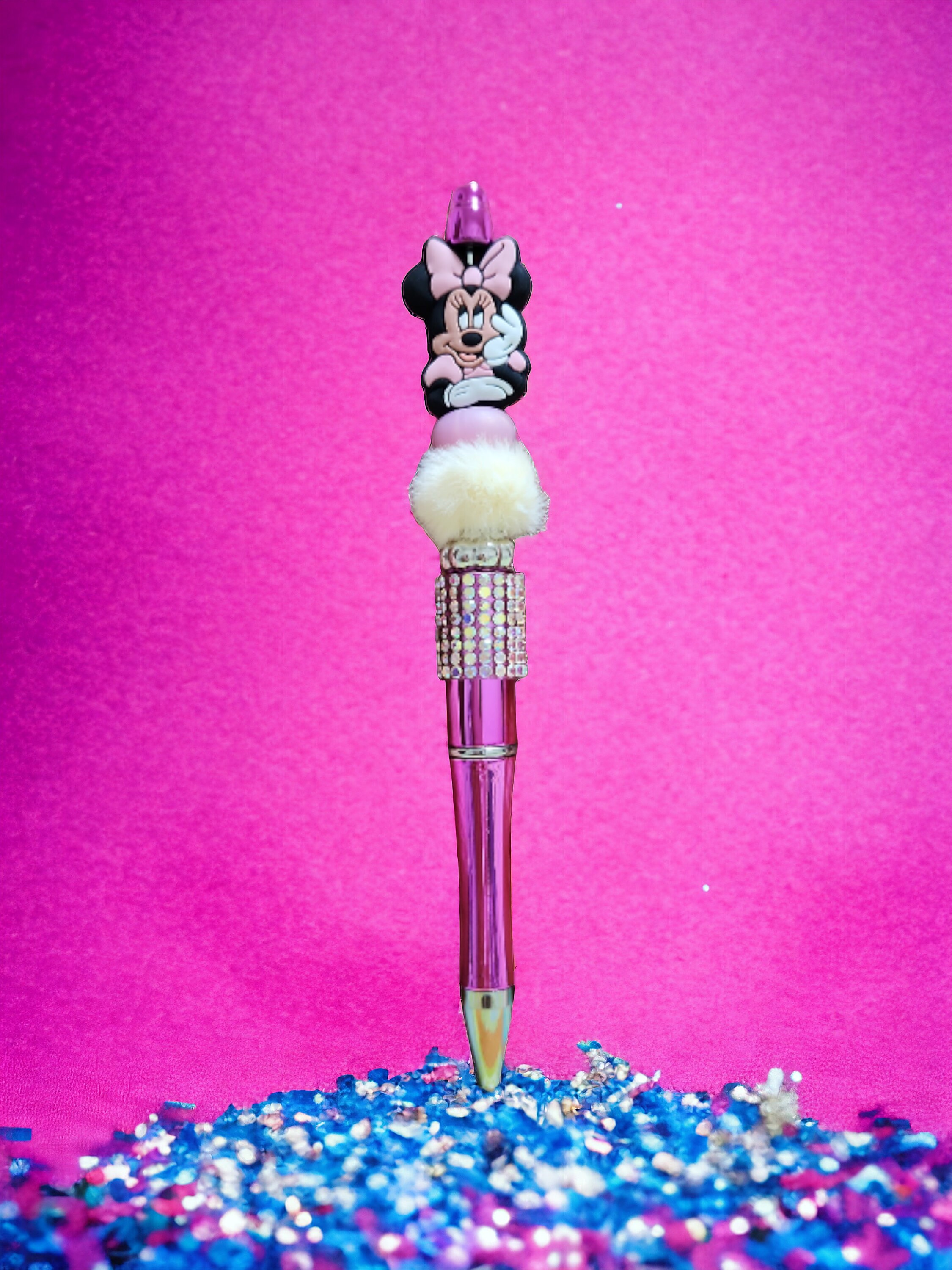 Disney Pen, Minnie Pen, Bead Pen, Mouse Beaded Pen,decorative Pen ...