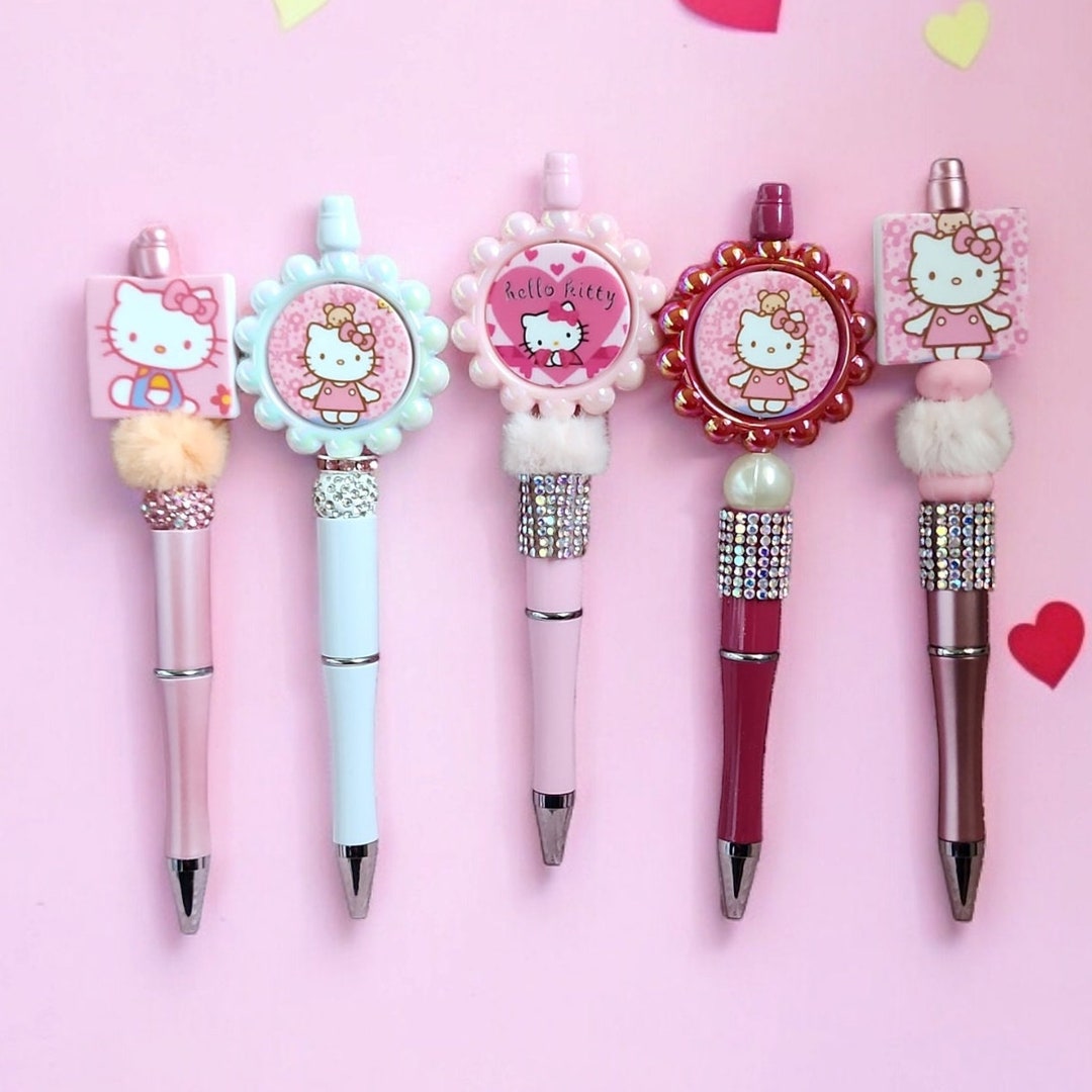 Hello Kitty Pen Beaded Sanrio Pens Hello Kitty Focal Bead Cool ...