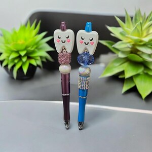 Dental Beaded Pens Tooth Dental Hygienist Pen Dental Gifts Cute Cool ...