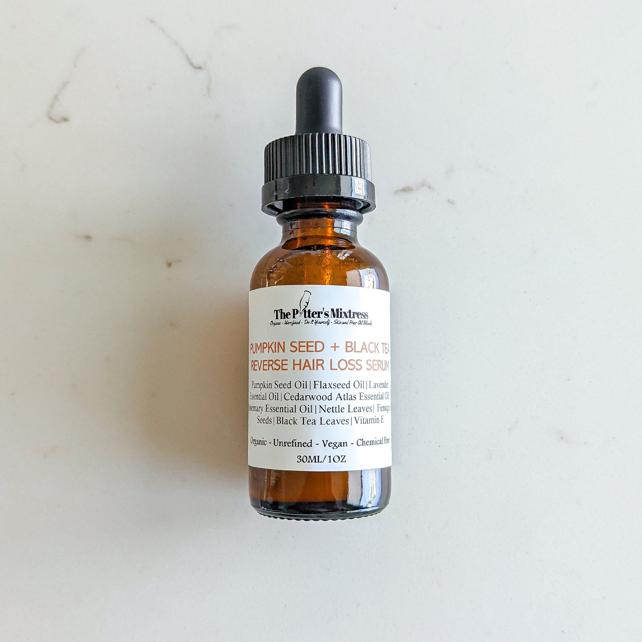 Organic Reverse Hair Loss Serum | DHT Blocker | Pumpkin Seed Oil ...