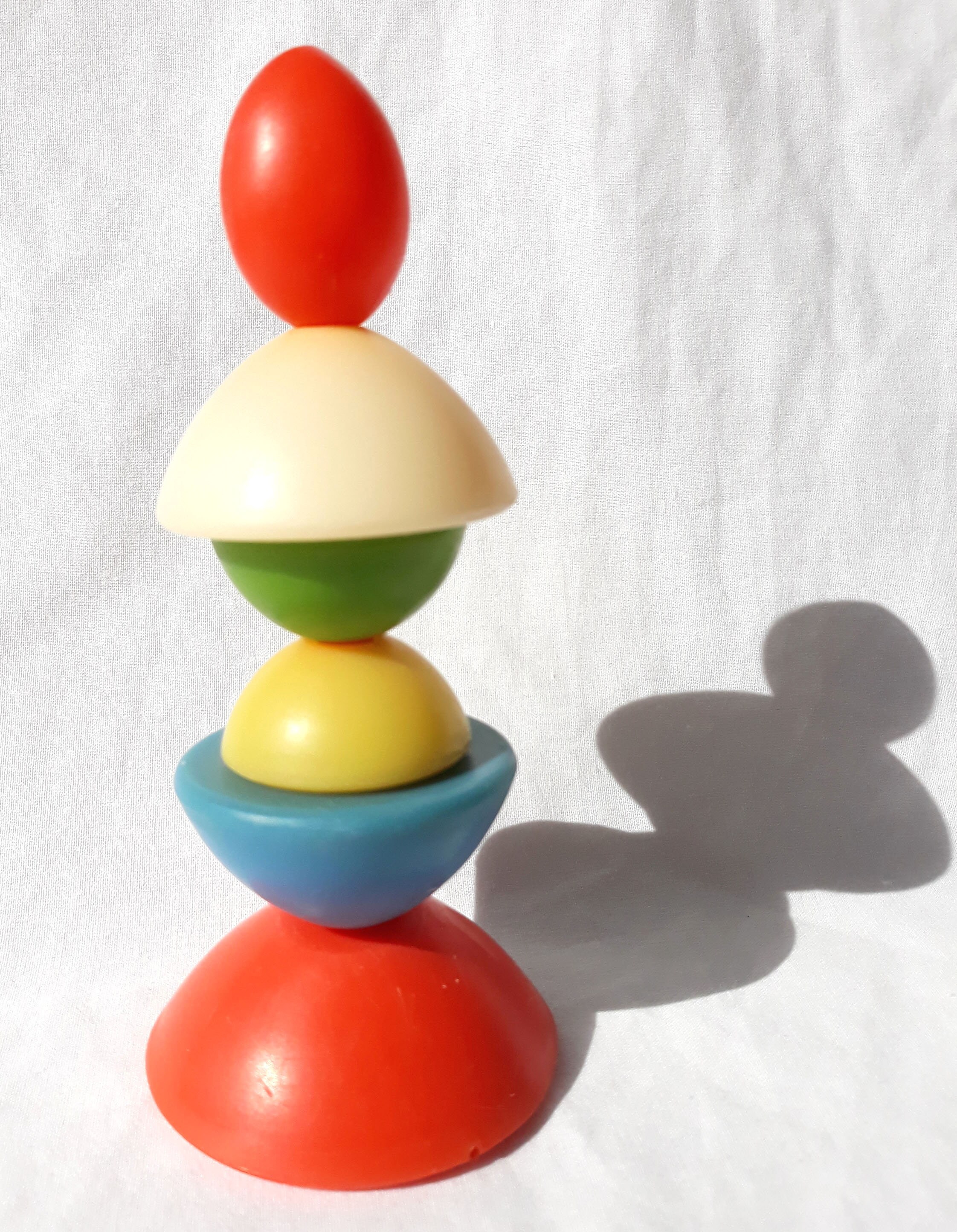 Vintage Soviet Plastic Toy Pyramid, Game for Little Kids, Plastic ...