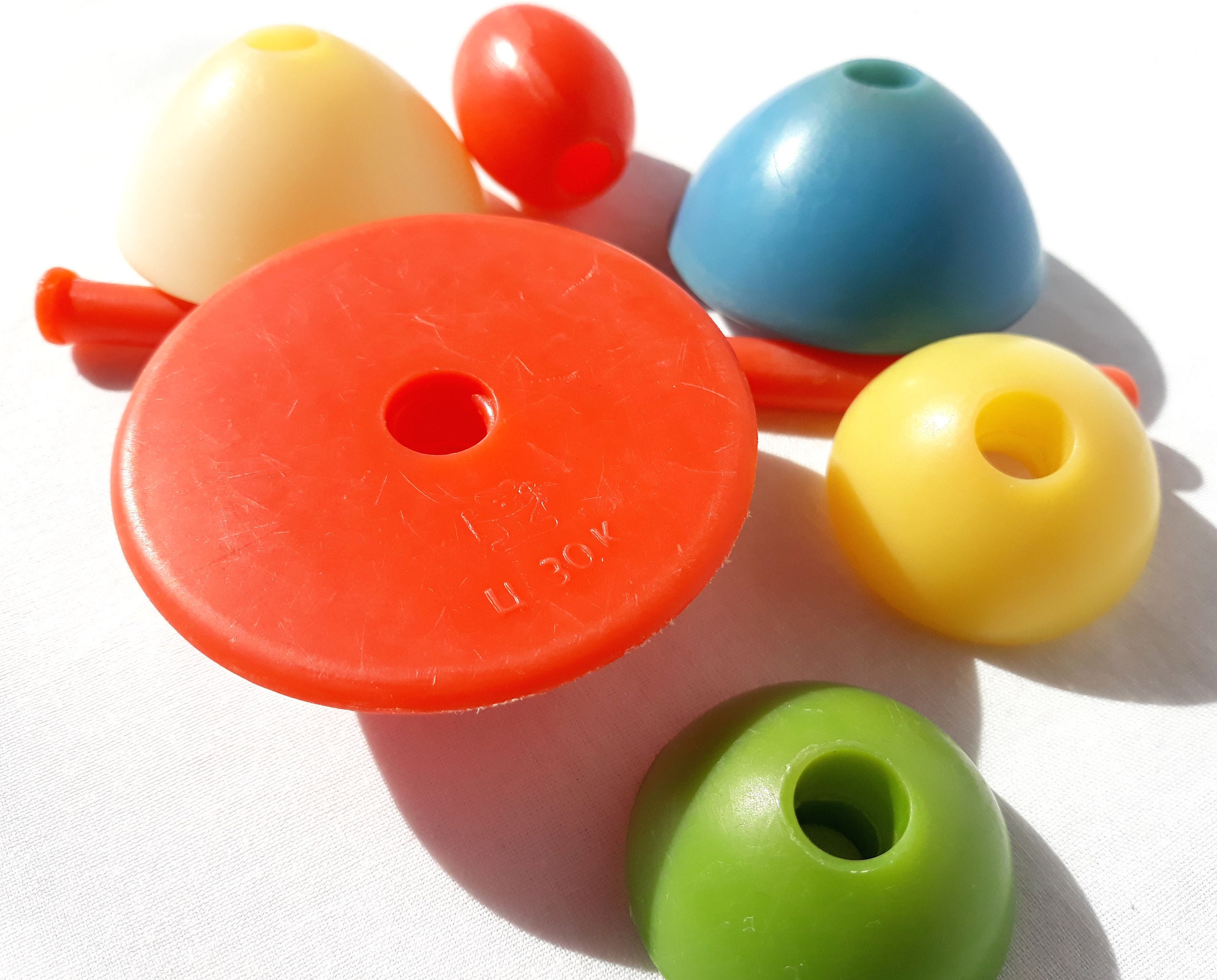 Vintage Soviet Plastic Toy Pyramid, Game for Little Kids, Plastic ...