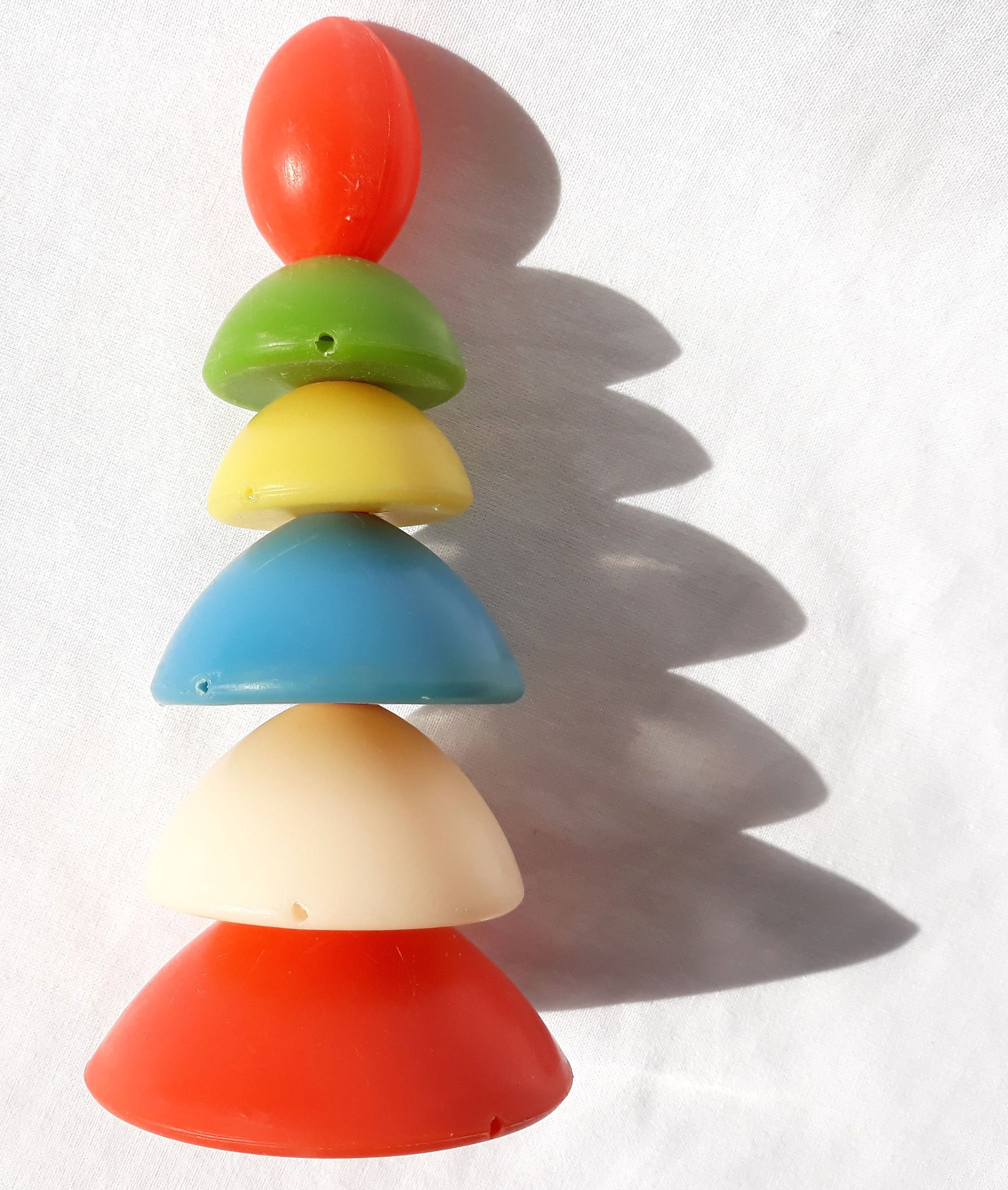 Vintage Soviet Plastic Toy Pyramid, Game for Little Kids, Plastic ...