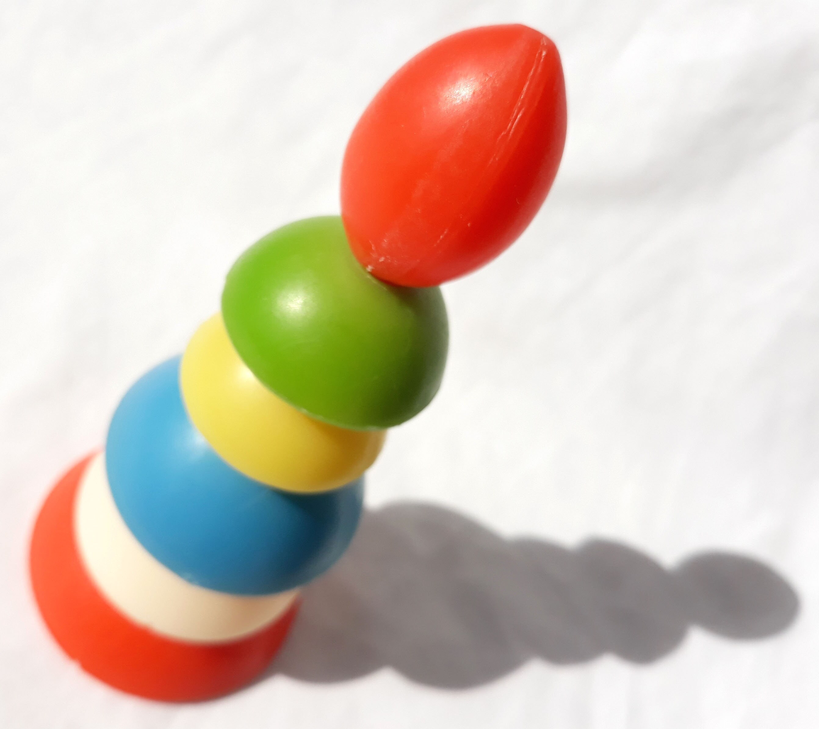 Vintage Soviet Plastic Toy Pyramid, Game for Little Kids, Plastic ...