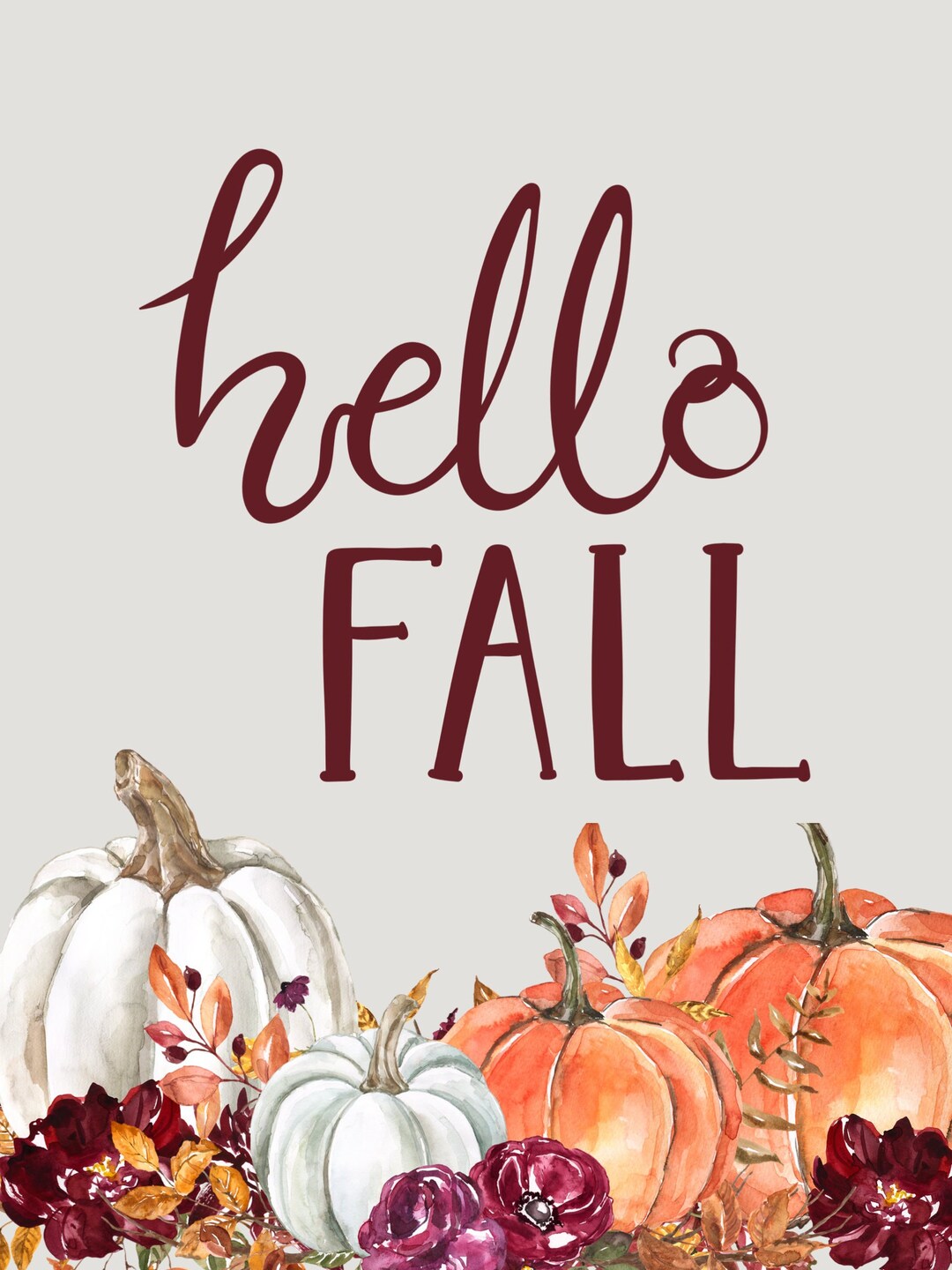 Hello Fall Digital Download - Etsy