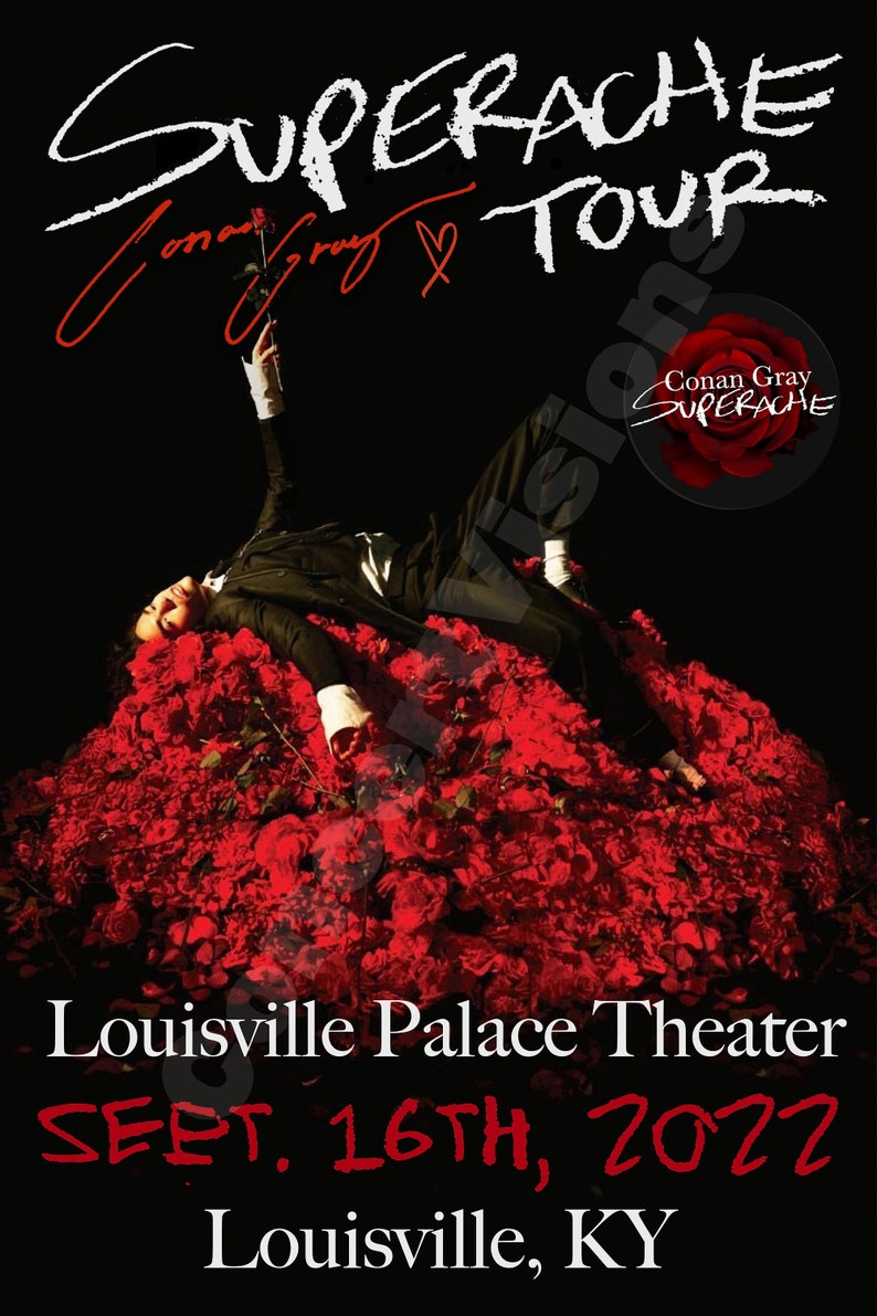 Custom Conan Grey Superache Tour Poster Digital Download Print Date ...