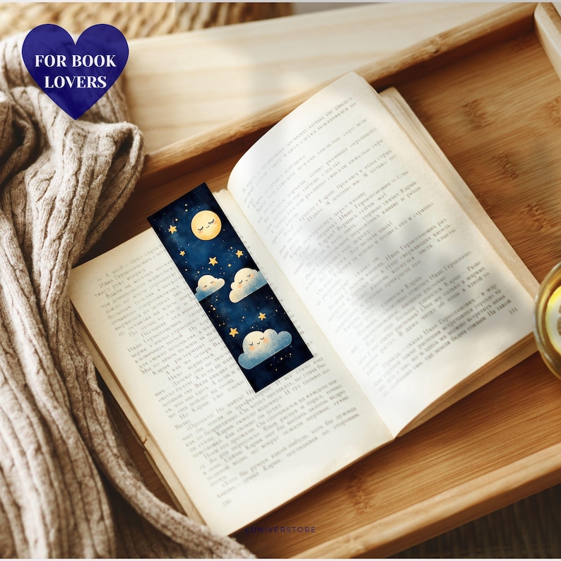 Printable Celestial Bookmarks Set of 15 | Minimalist Hand-drawn Stars ...