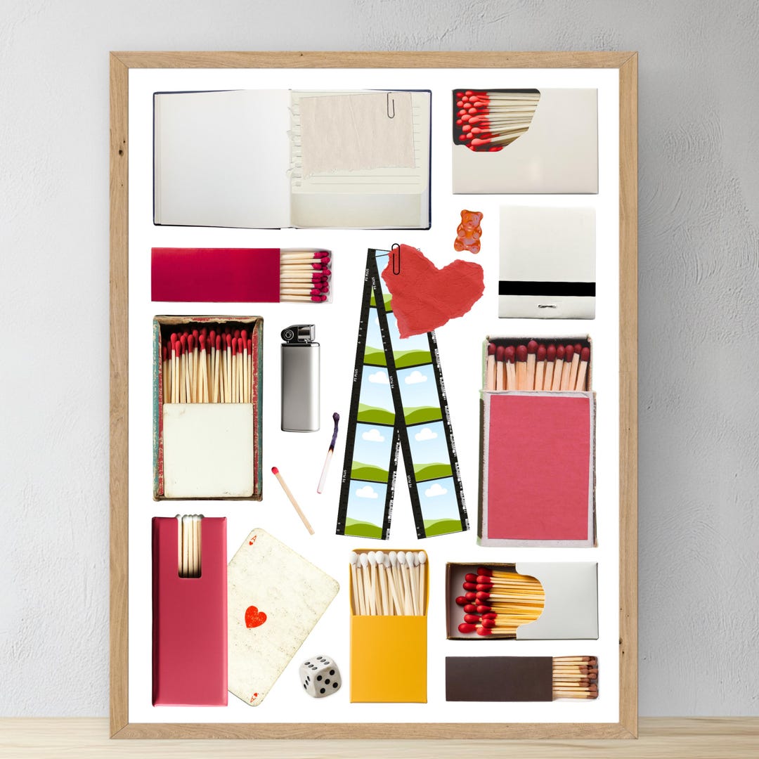 Editable Matchbox Poster, Trendy Matches Canva Template, Retro ...