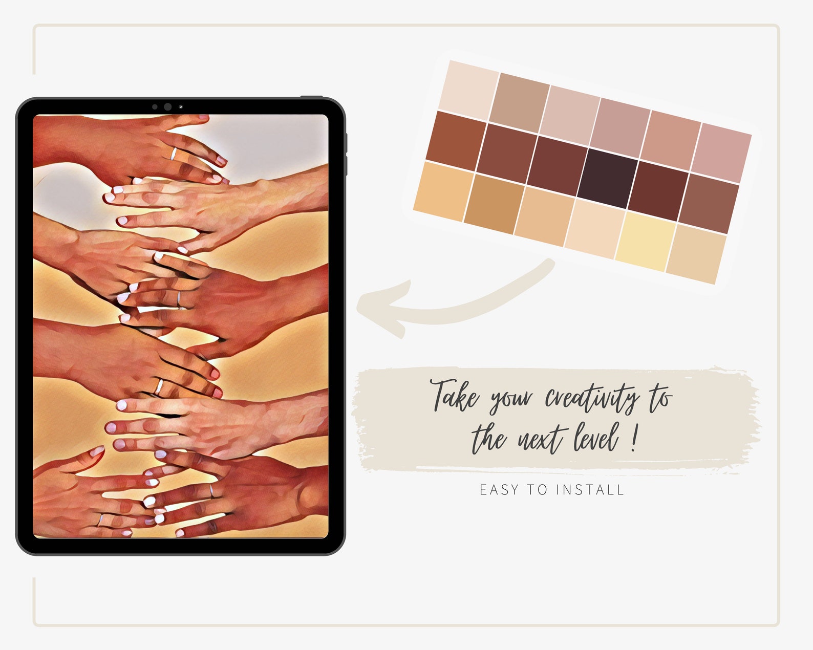 30 Skin Tones Swatches For Procreate Procreate Color Palette Etsy
