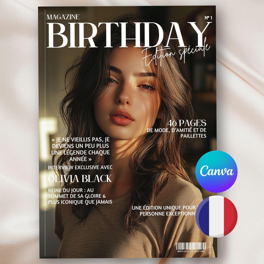 Modèle De Magazine à Personnaliser Dans Canva - 46 Pages En Français ...