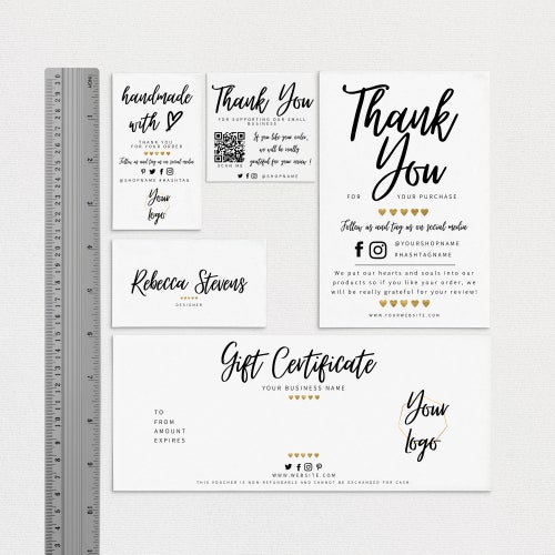 EDITABLE Thank You for Your Order Template Printable - Etsy