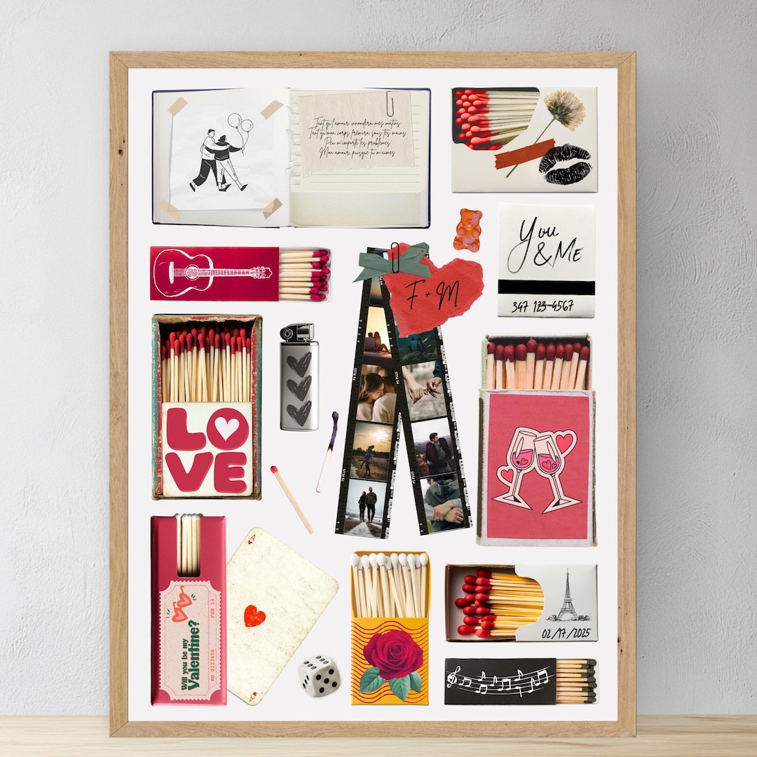 Editable Matchbook Poster Template | Digital Download | Minimalist ...