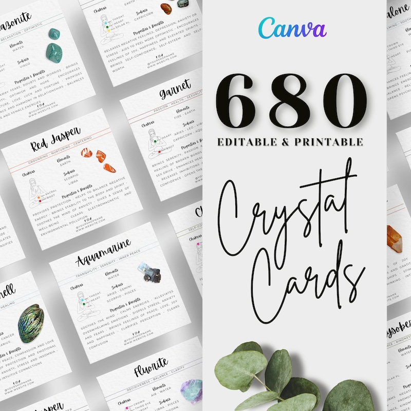 Gemstone Card Information - Etsy