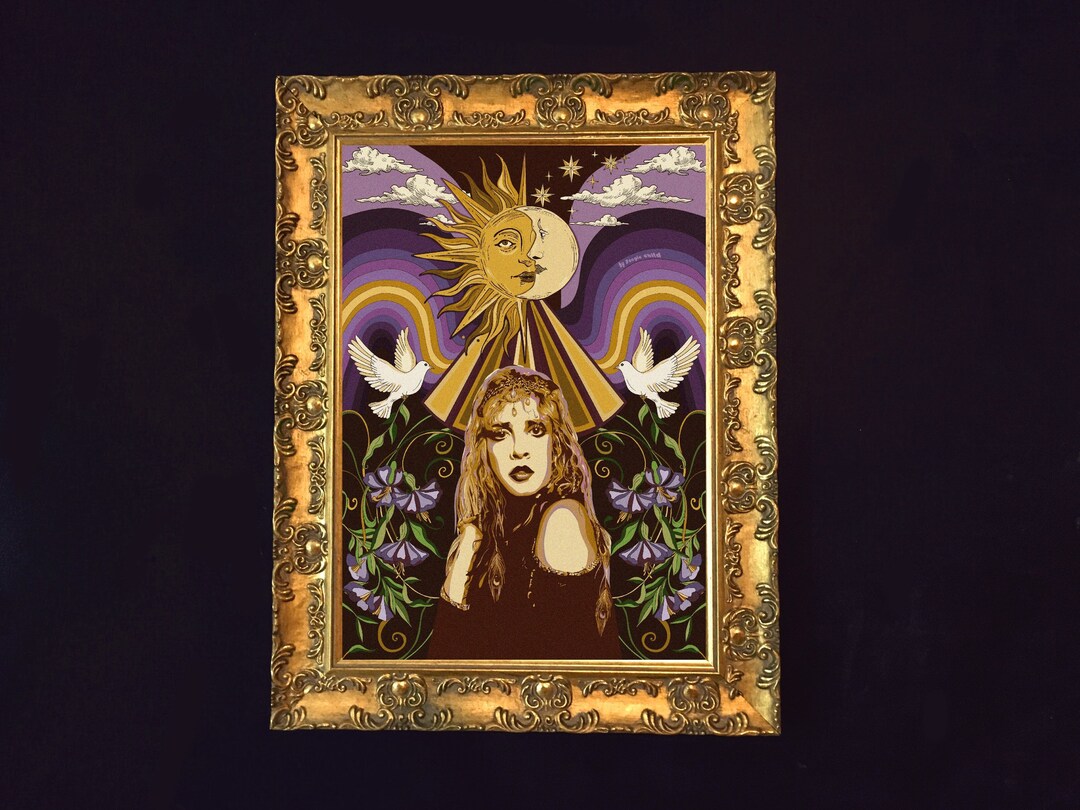 A Boogie Child Original, 1960s Inspired Psychedelic Art Nouveau Stevie ...