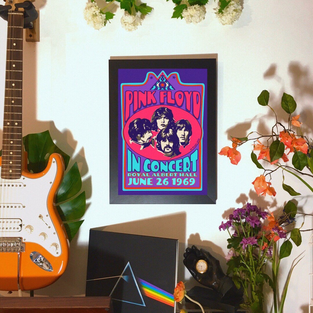 A Boogie Child Original, 1960s Inspired Psychedelic pink Floyd Band ...