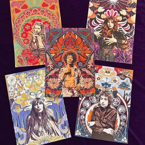 A Boogie Child Original 1960s Hendrix Inspired Psychedelic Band Poster ...