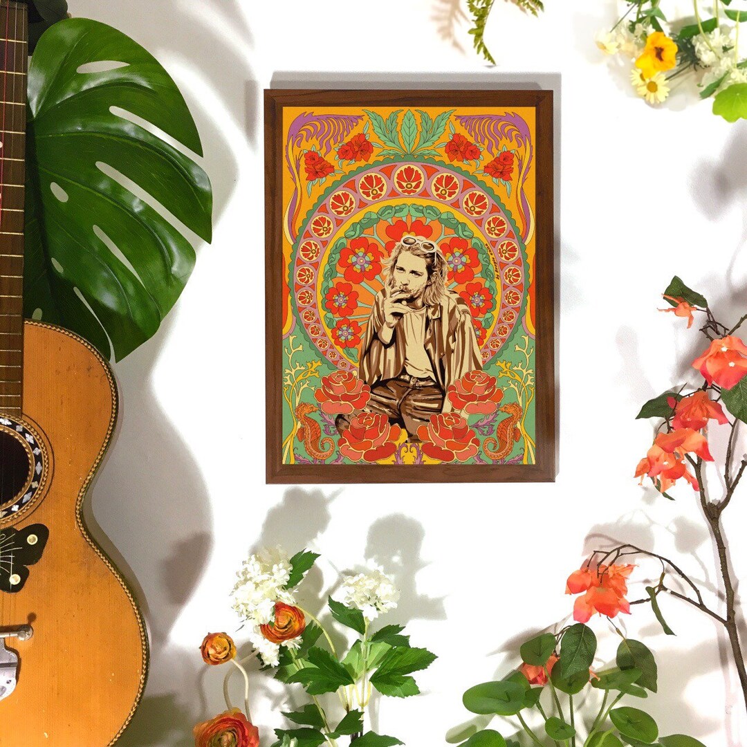 A Boogie Child Original 1960s Inspired Psychedelic Art Nouveau Kurt ...