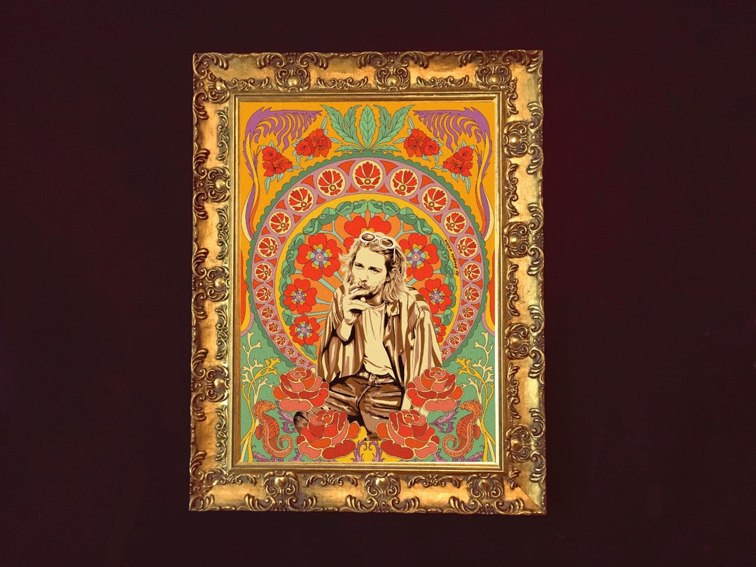 A Boogie Child Original 1960s Inspired Psychedelic Art Nouveau Kurt ...