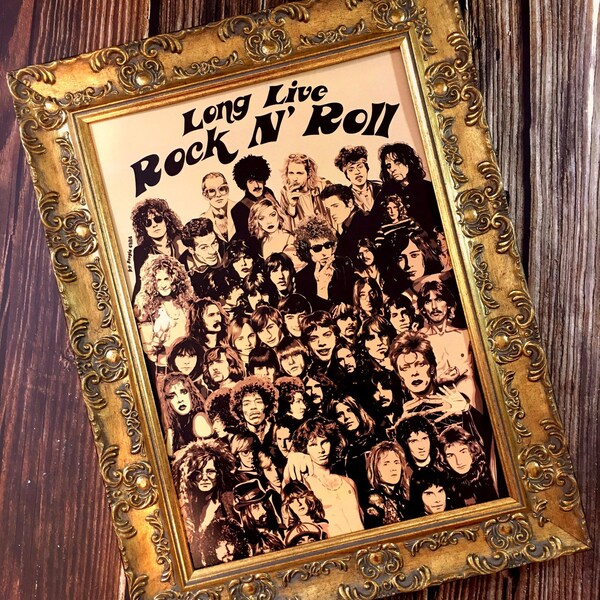 Rock N Roll Poster - Etsy