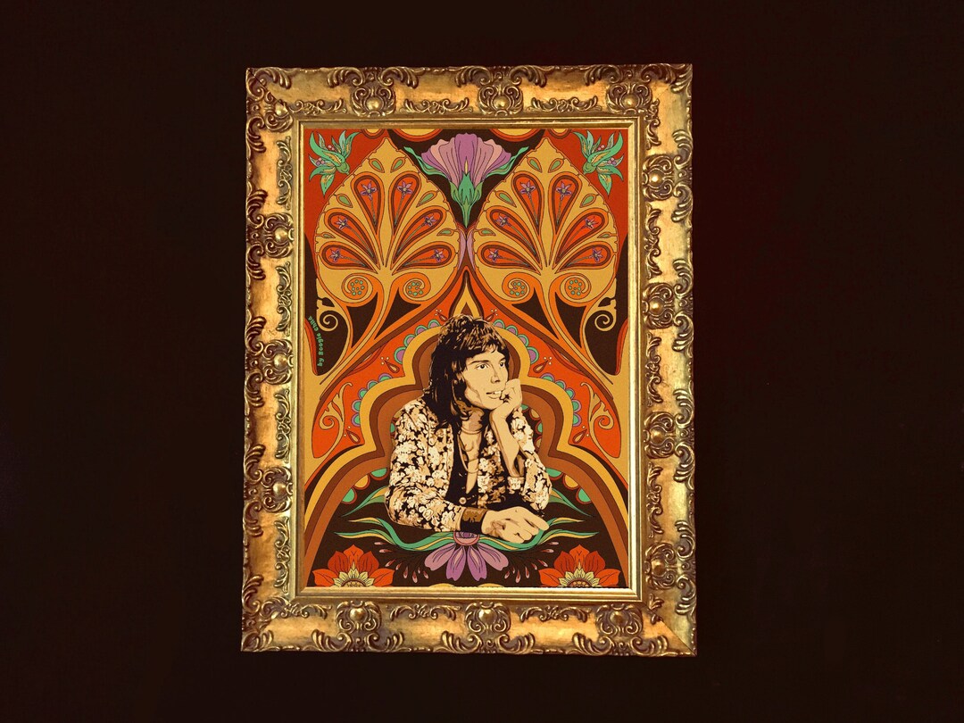 A Boogie Child Original 1960s Inspired Psychedelic Art Nouveau Freddie ...