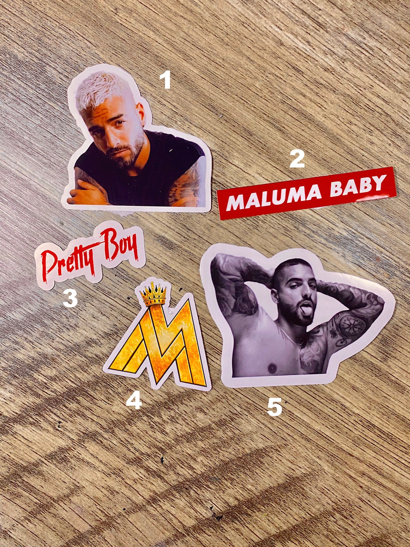 Maluma Stickers Maluma Sticker Pack Maluma Waterproof | Etsy