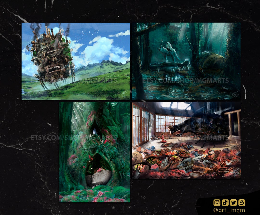 PACK 4 POSTERS A5 - Anime Magic - Fan Art - Etsy