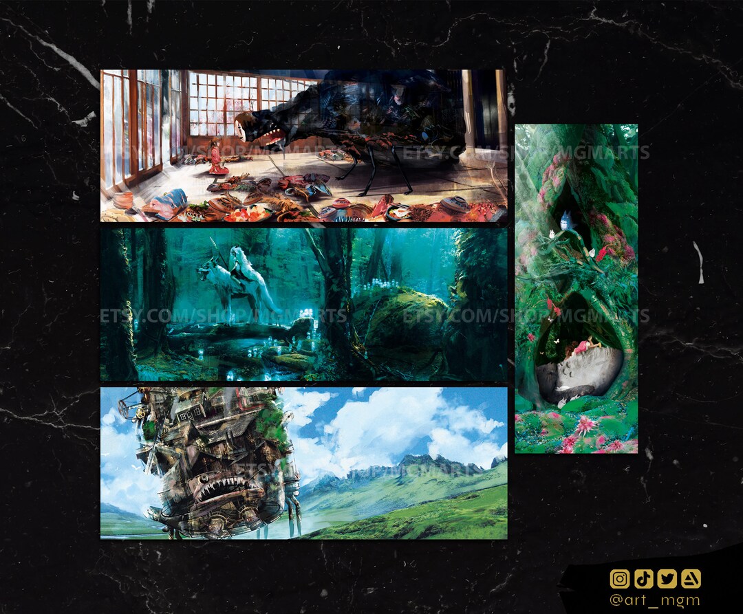 BOOKMARKS - Anime Magic - Fan Art - Etsy