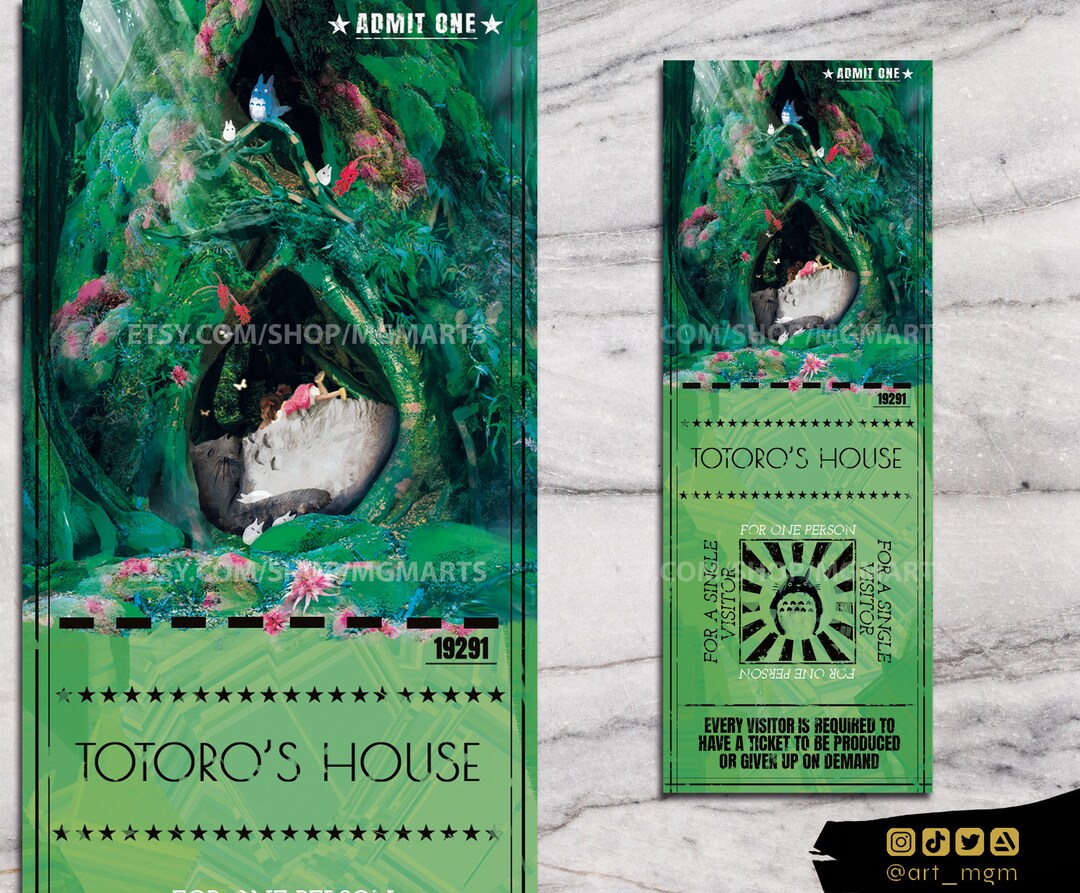 TICKET/BOOKMARK - Toto House - Fan Art - Etsy