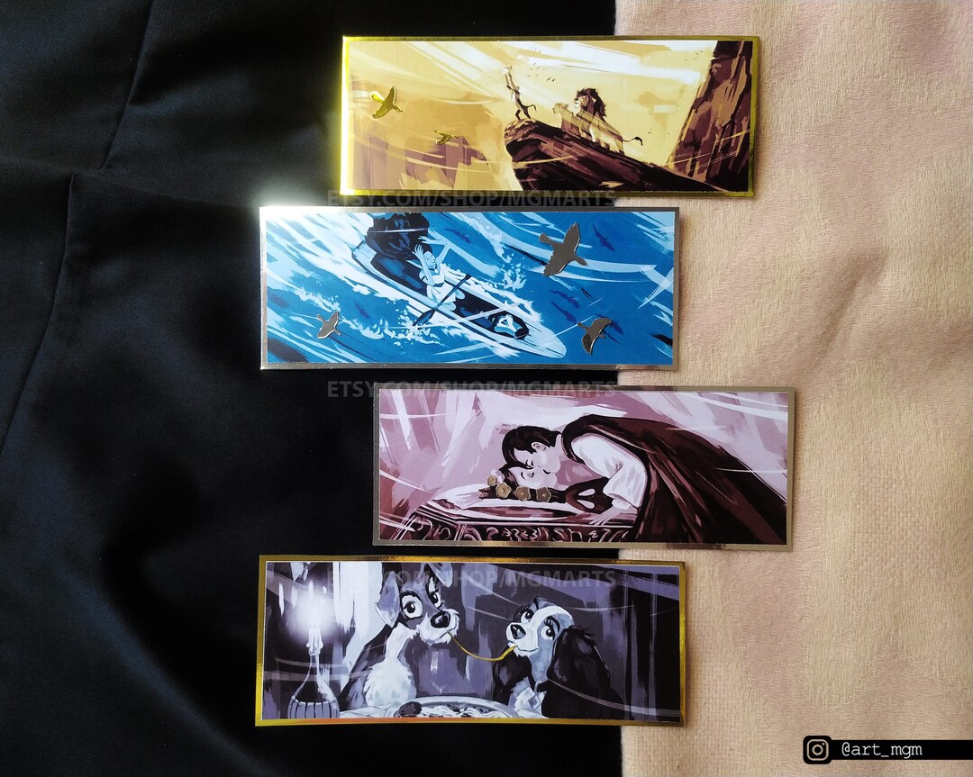 BOOKMARKS - Classic Animated Movies - Fan Art - Etsy
