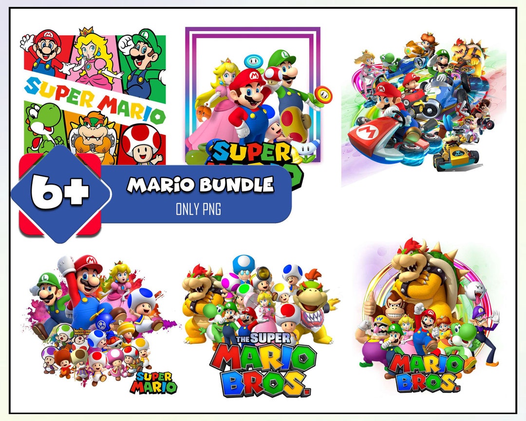 Super Mario PNG Bundle, Super Mario Bundle, Super Mario Transparent PNG ...
