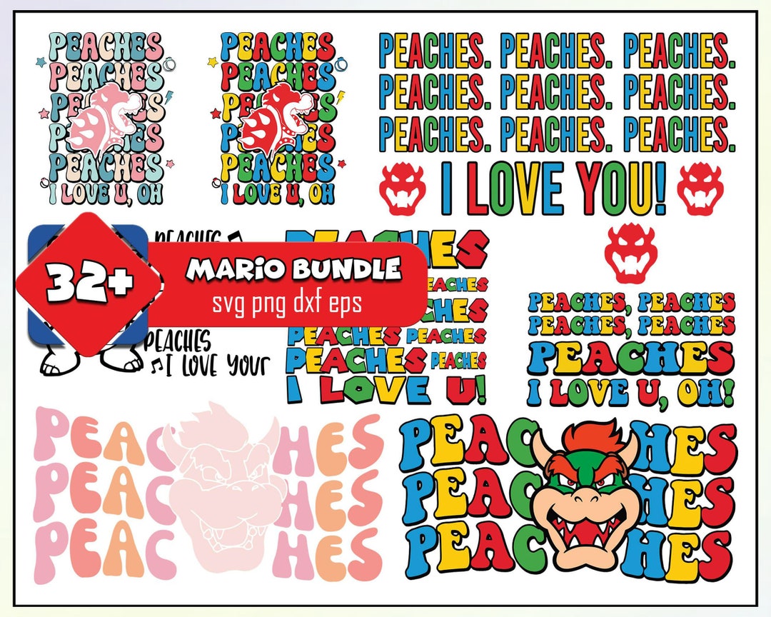 New Super Mario SVG Bundle for Cricut and Sublimation, Mario Family ...