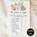 Floral Baby Shower Games,wildflower Baby Shower Game Bundle,game ...
