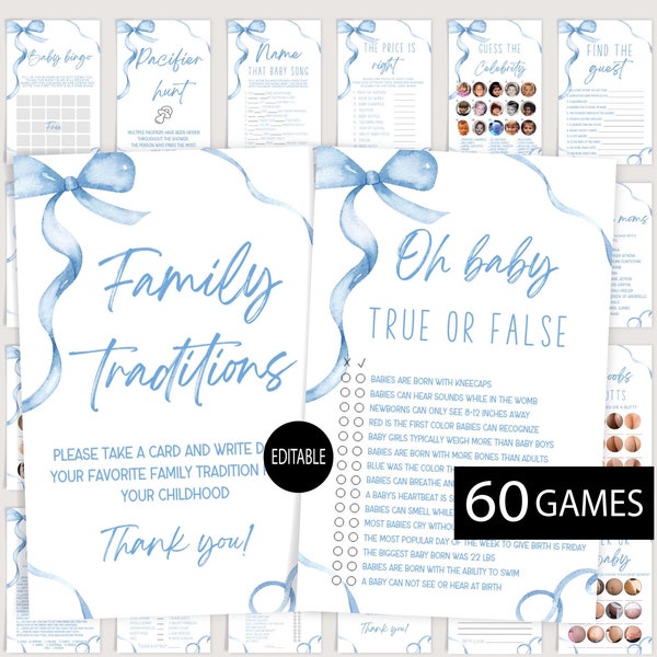 Blue Baby Shower - Etsy