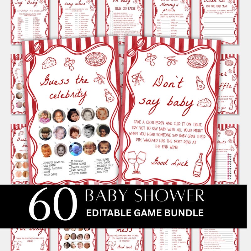 Ciao Baby Shower Game - Etsy