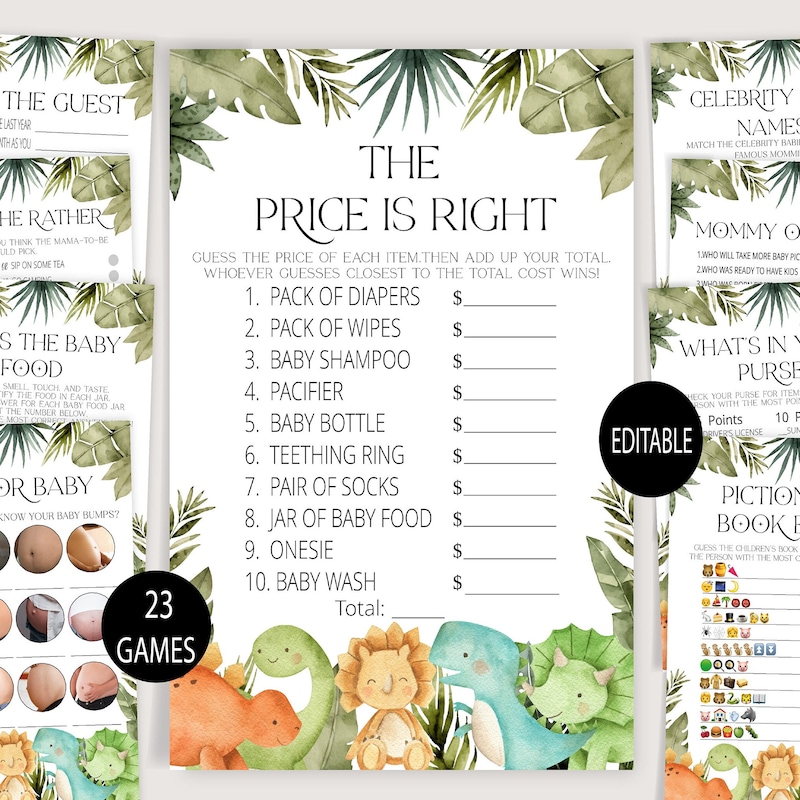 Dinosaur Baby Shower - Etsy