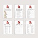 Santa Baby Shower Games Bundle,editable Holiday Baby Shower Games ...