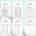Floral Baby Shower Game,greenery Baby Shower Game Bundle,23 Baby Shower ...