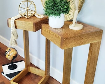 C Shaped Table - Etsy