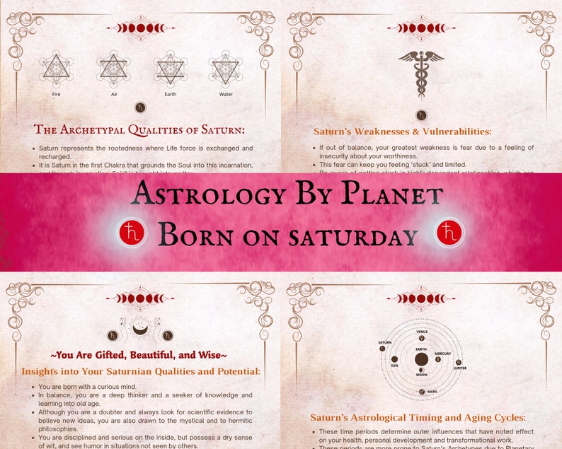 ASTROLOGY Reading for Those Born on Saturday | Life PURPOSE Chart ...