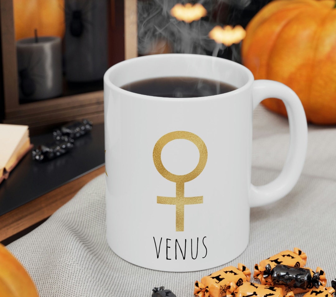 Venus Goddess Gift Mug | Alchemy Symbols Venus Sign Astrology Mug Gifts ...