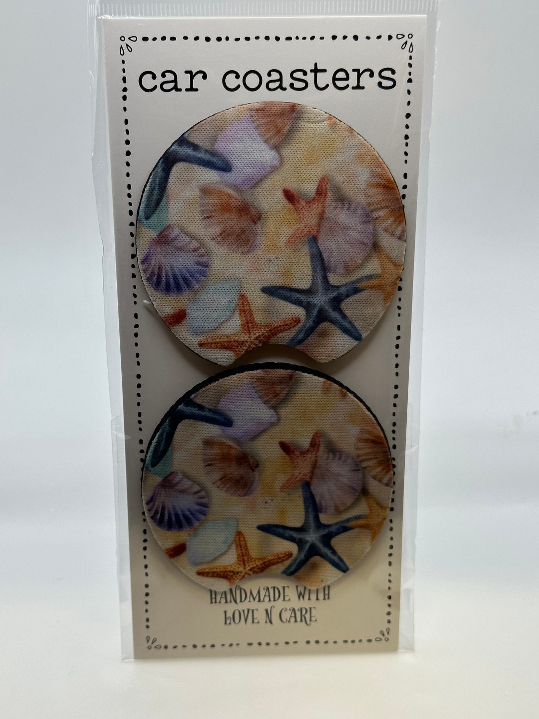 Seashell Car Coaster - Etsy