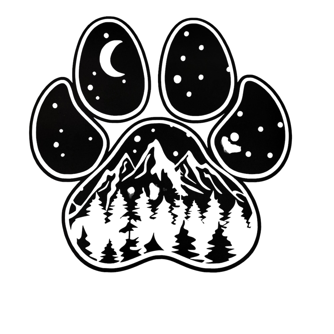 Puppy Paw Car Decal - Etsy